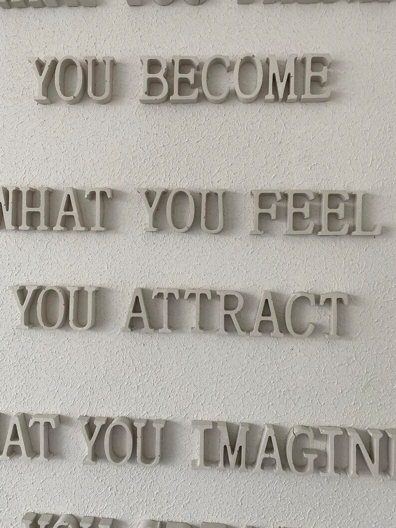 3D Plaster Art Home Decor Buddha Quote Wall Art - Etsy
