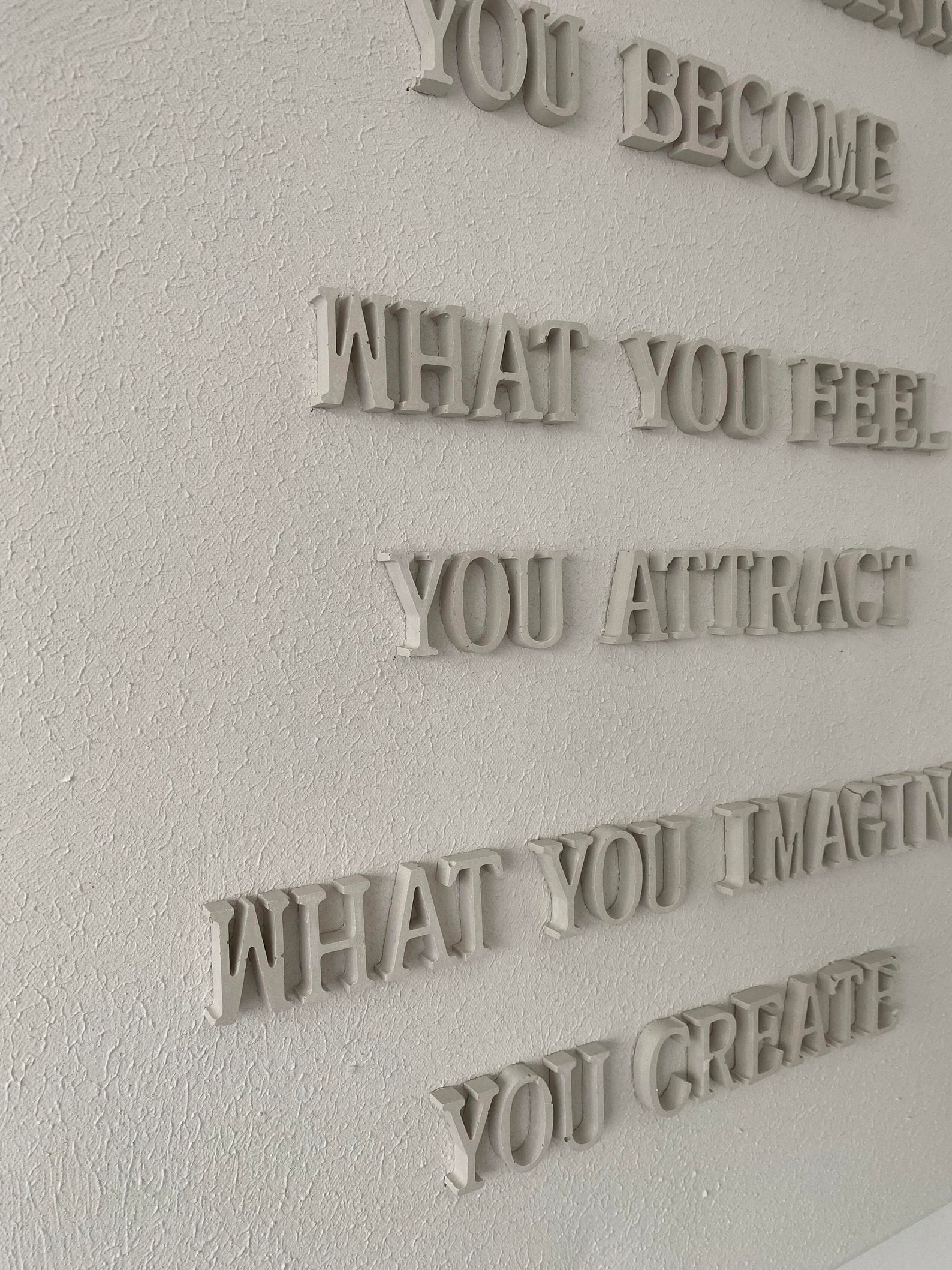 3D Plaster Art Home Decor Buddha Quote Wall Art - Etsy