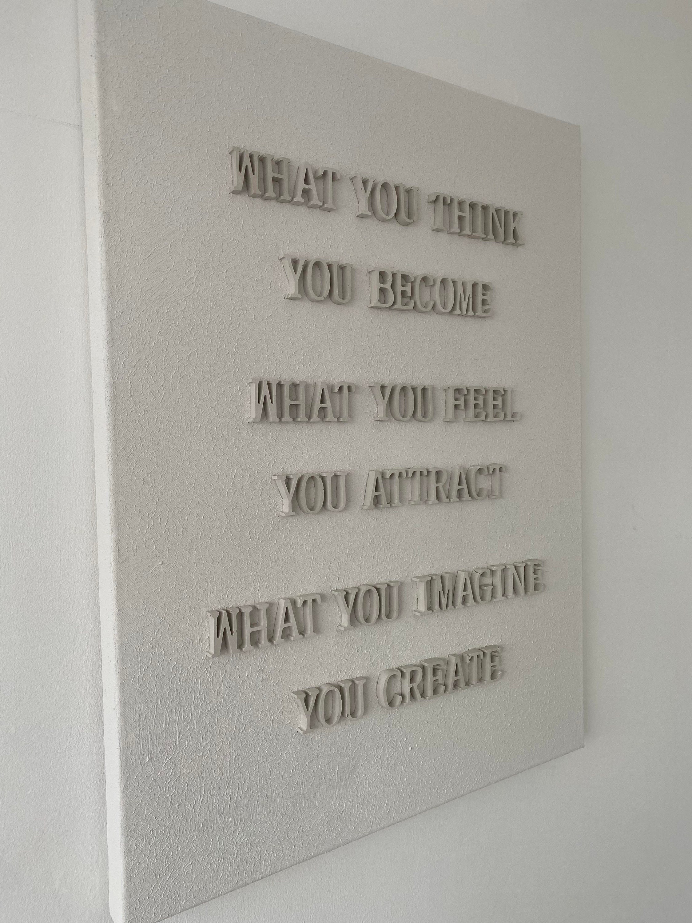 3D Plaster Art Home Decor Buddha Quote Wall Art - Etsy