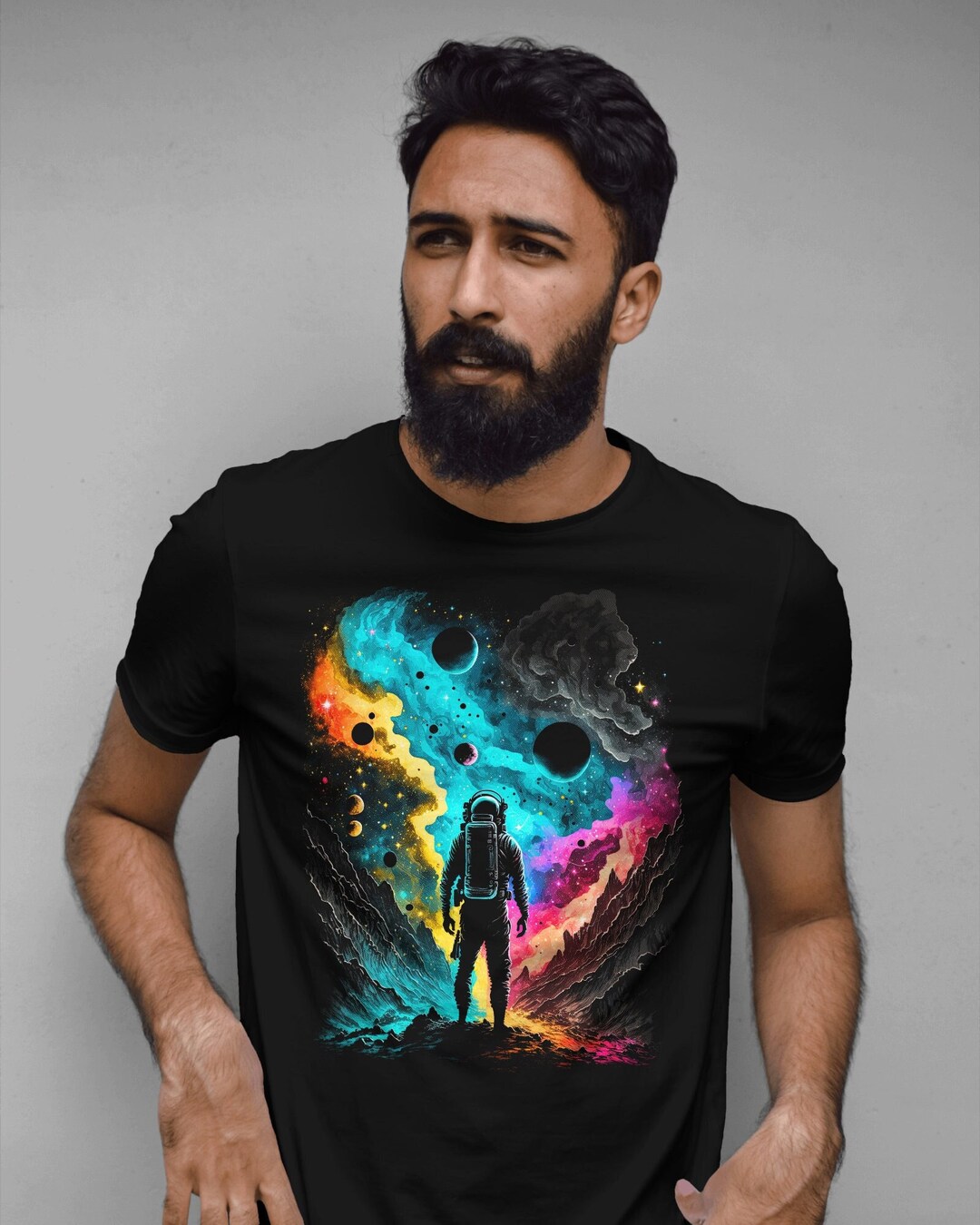 Spaceman - Trippy Retro Premium T-shirt - Unisex - Etsy