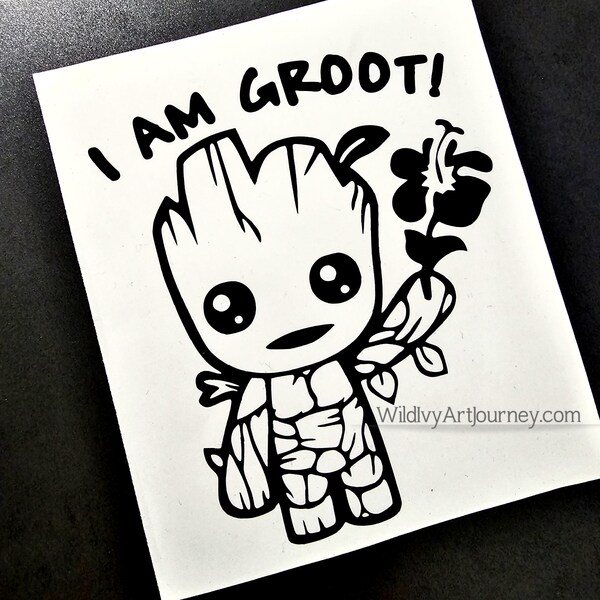 Baby Groot Decals - Etsy