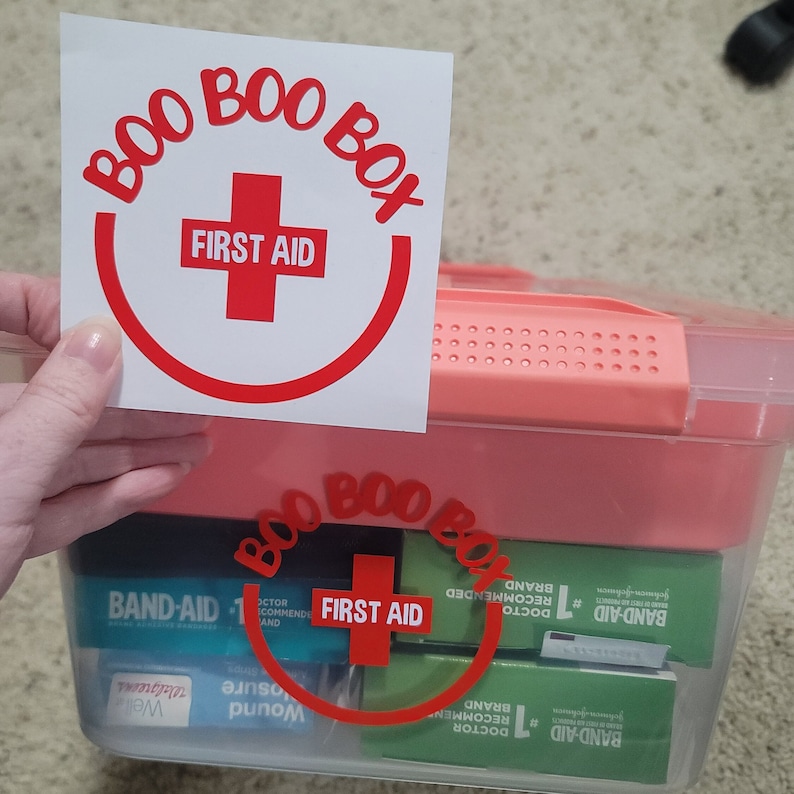 But Did You Die OR Boo Boo Box Vinyl Decal First Aid Box Label - Etsy