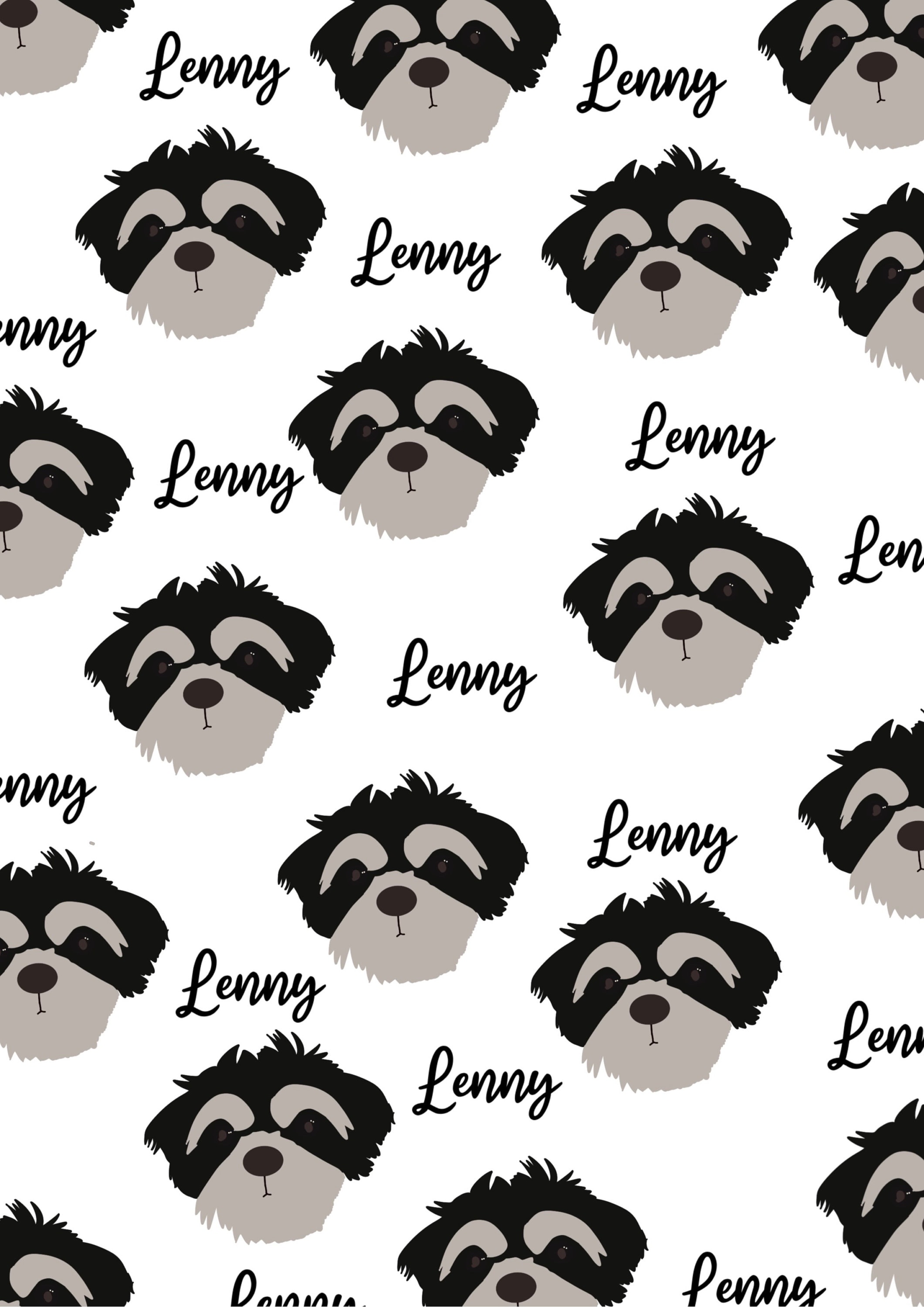 Custom Wrapping Paper Doggy Wrapping Paper Cat Wrapping Paper Gift Wrap ...