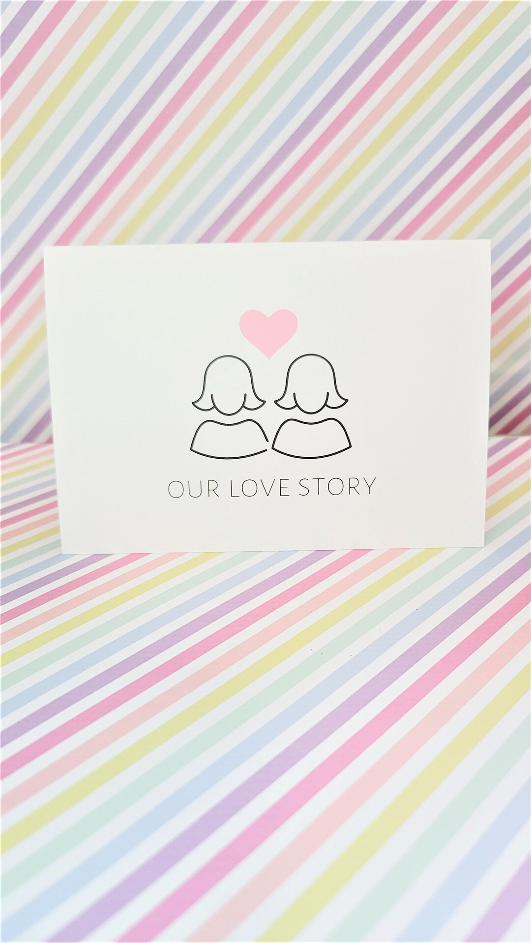 WLW Lesbian Love Story Greeting Card - Etsy