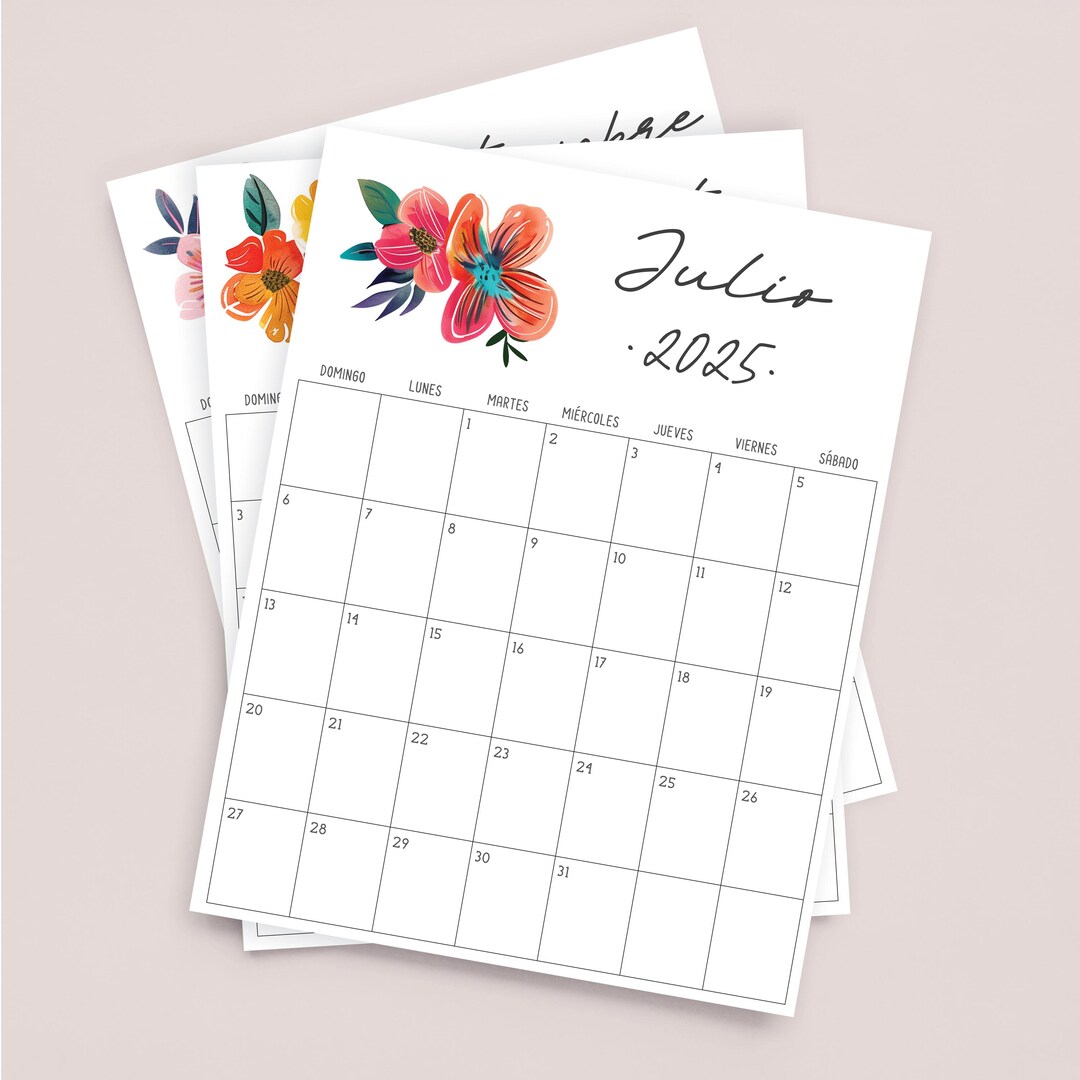 Calendario 2025 Para Imprimir Etsy Canada