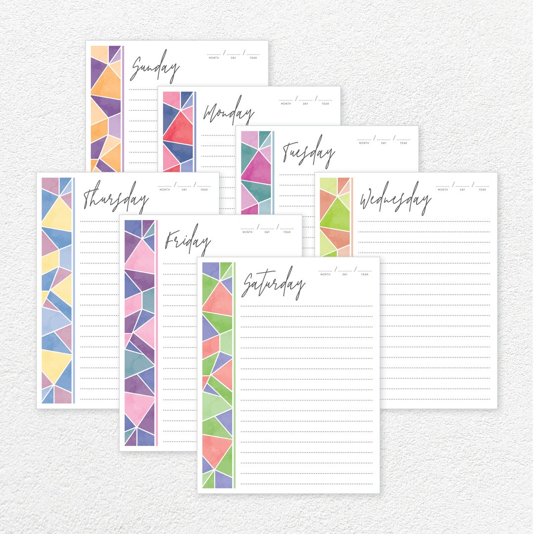 Printable Weekly Planner - Etsy