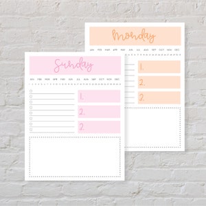 Printable Weekly Planner - Etsy