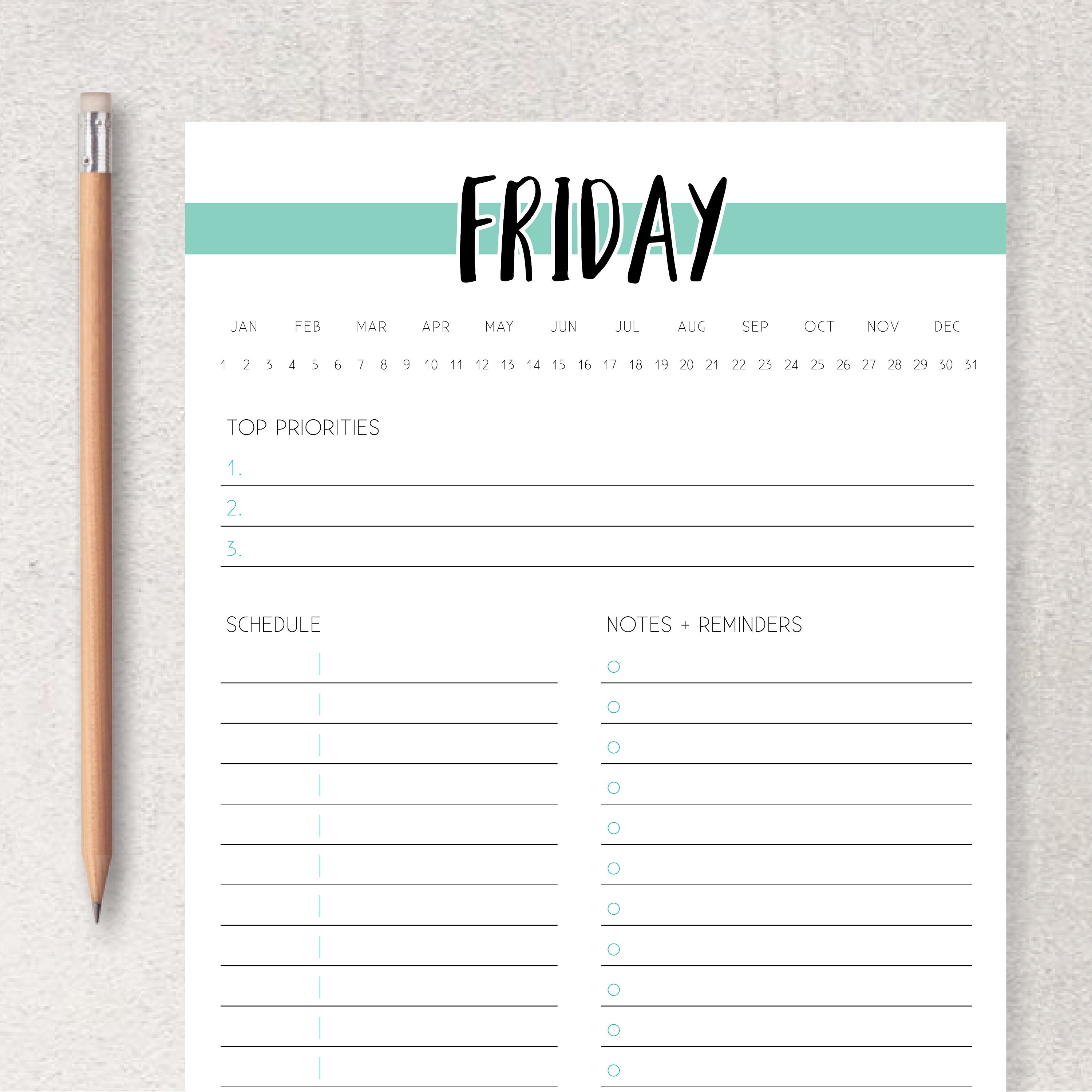 Printable Weekly Planner - Etsy