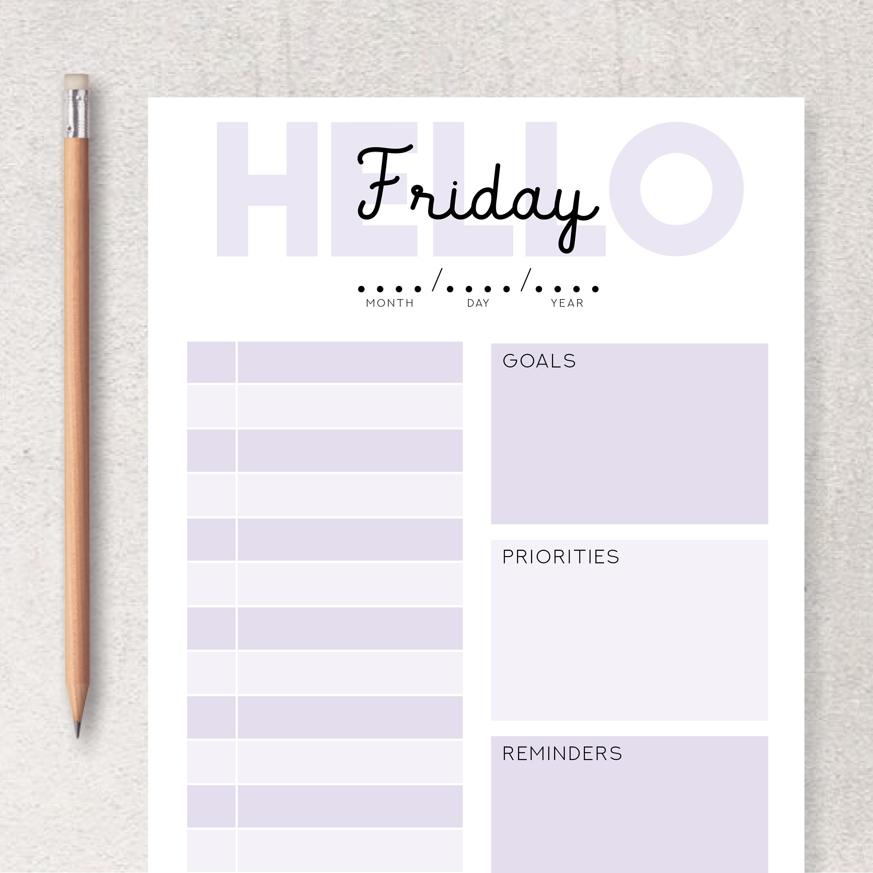 Printable Weekly Planner - Etsy