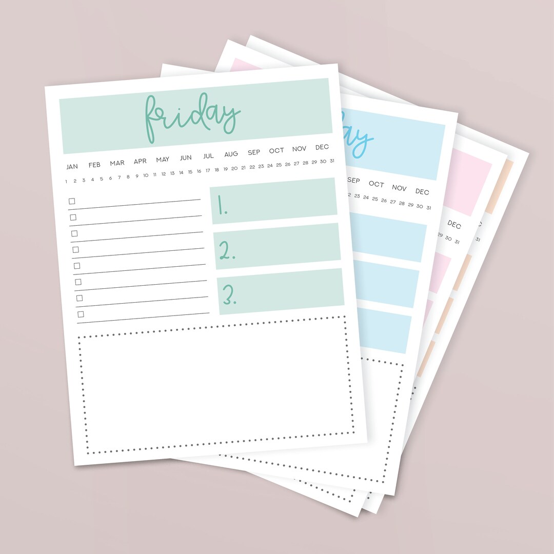 Printable Weekly Planner - Etsy