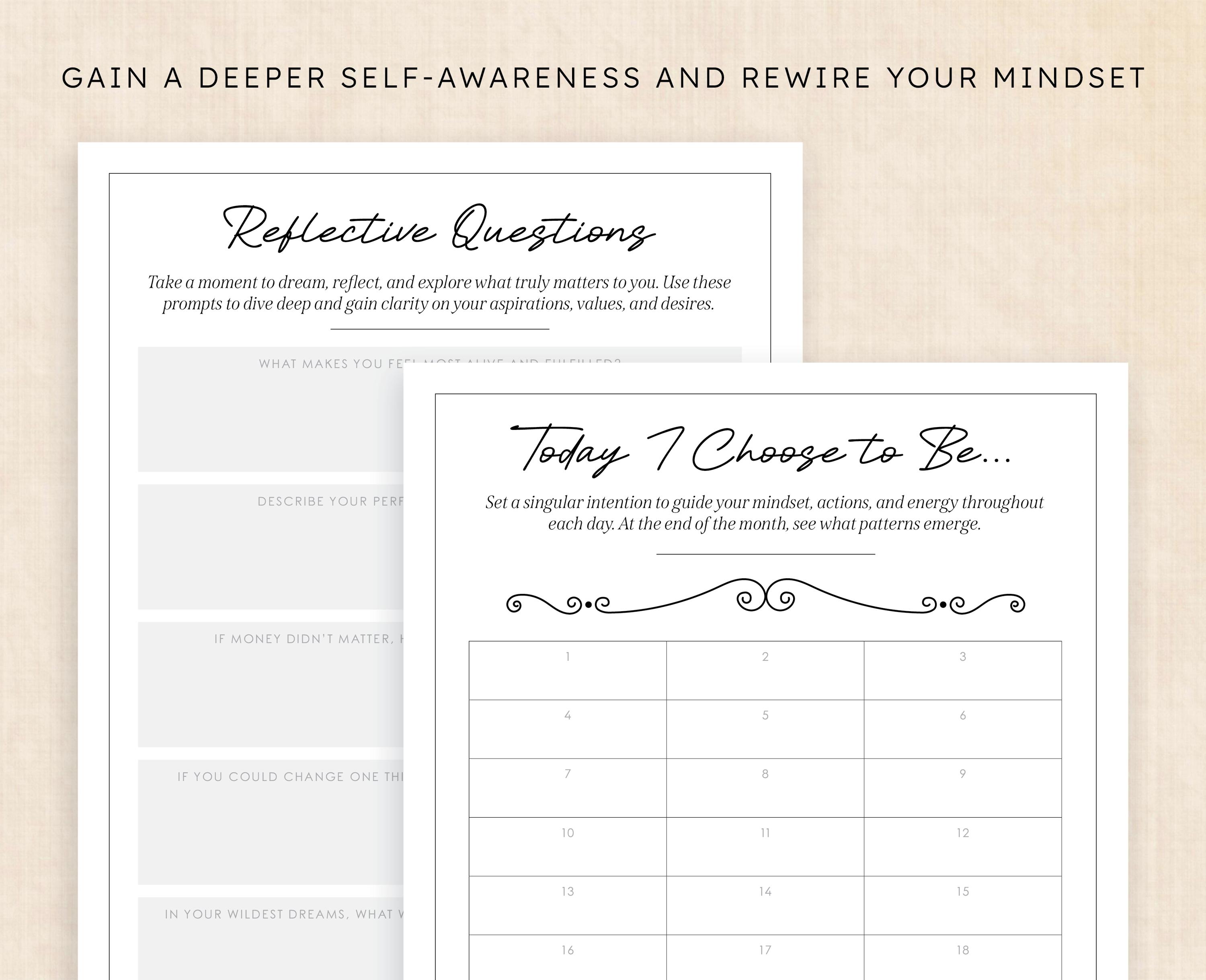 Vision Board Template · 20-page PDF · Instant Download - Etsy