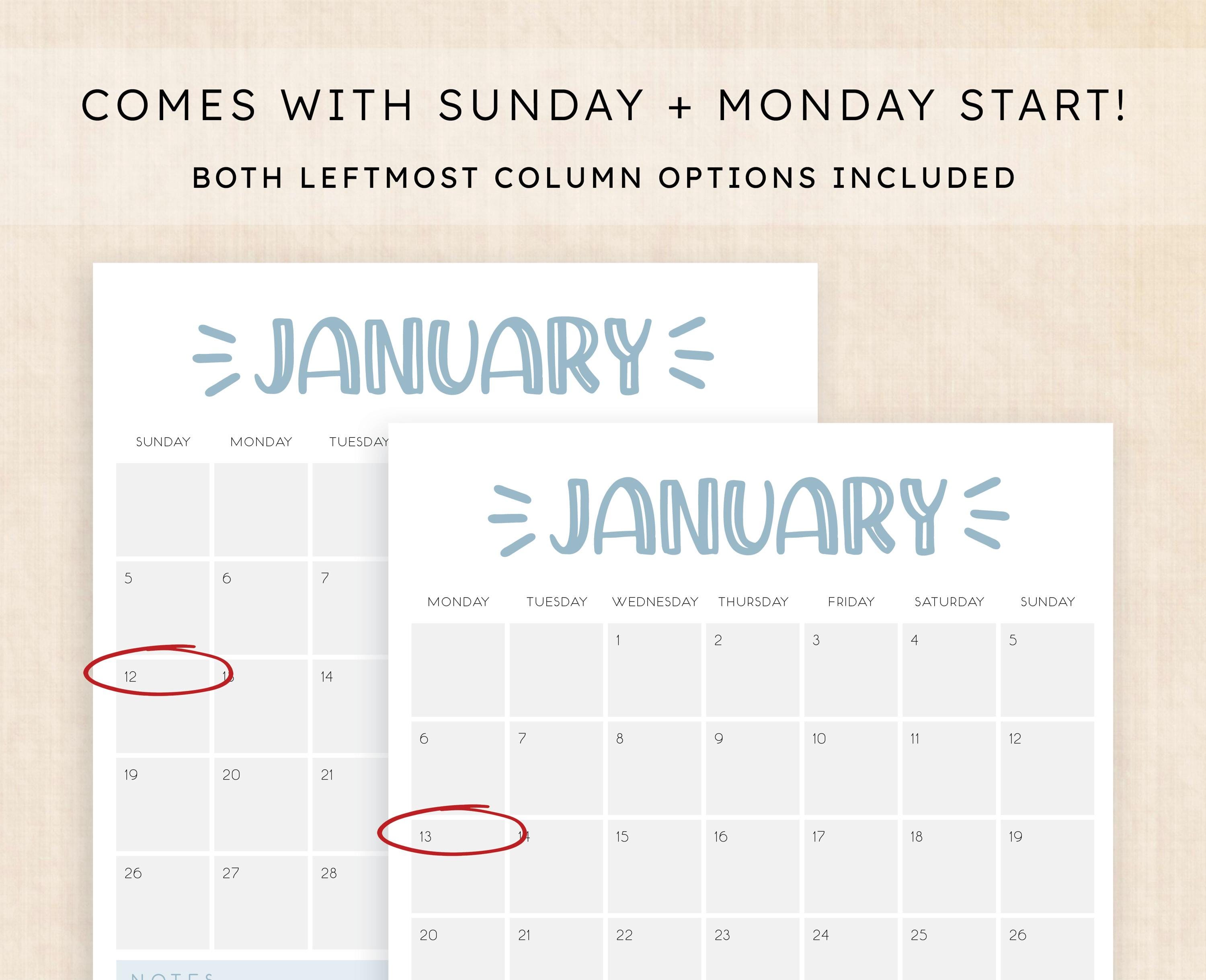 Printable 2025 Calendar · 12-page PDF · Sassy Splash - Etsy