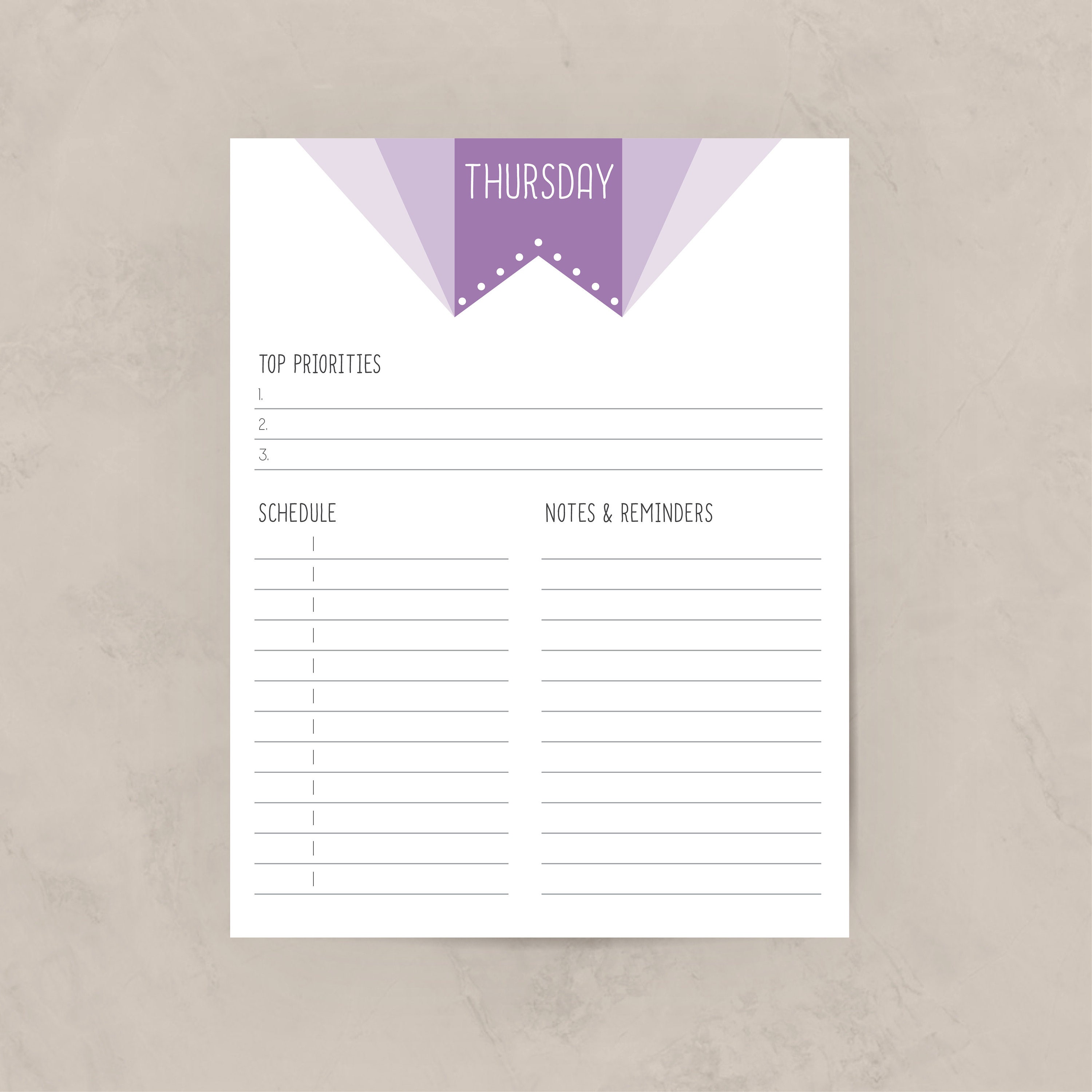 Printable Weekly Planner - Etsy