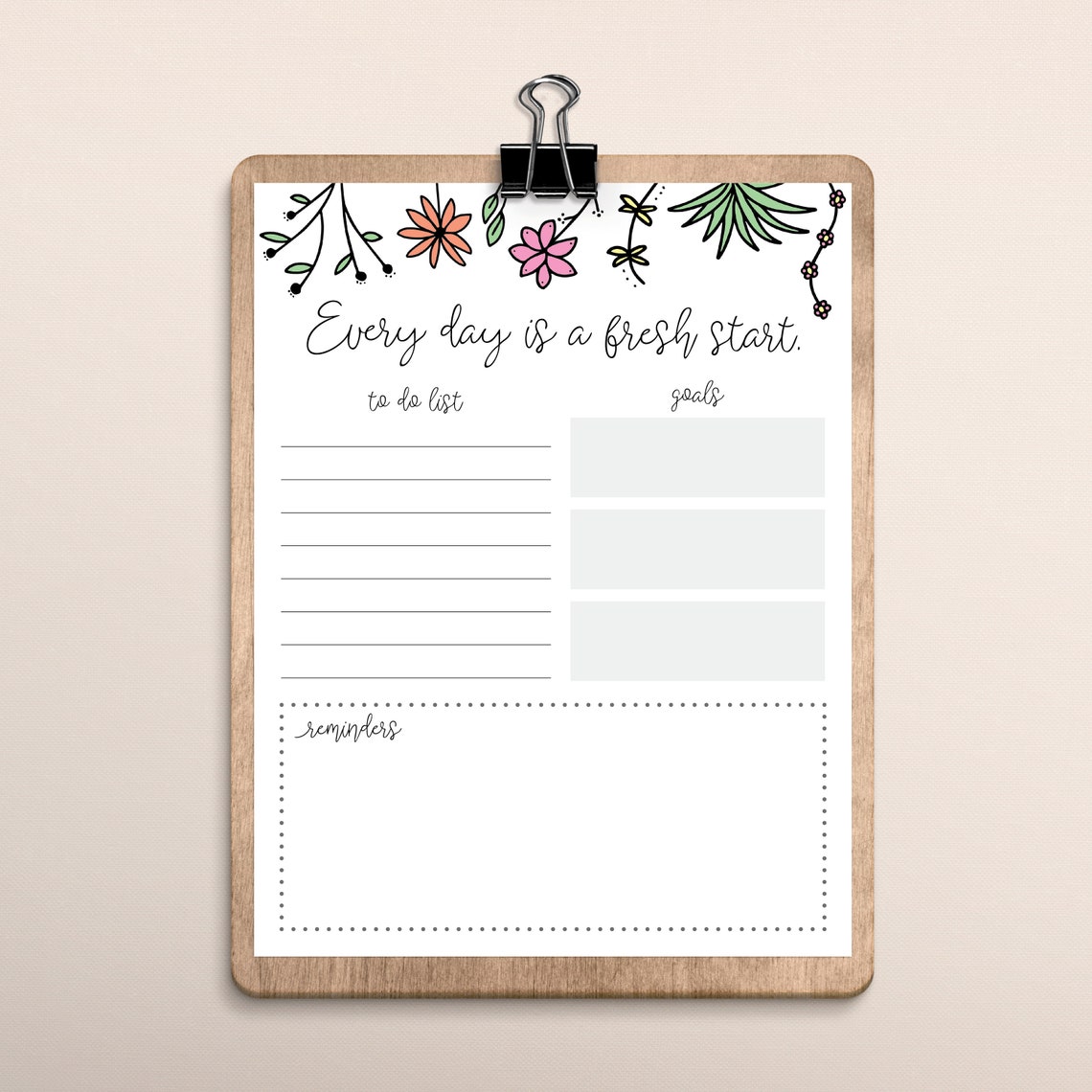 Printable Daily To-do List - Etsy