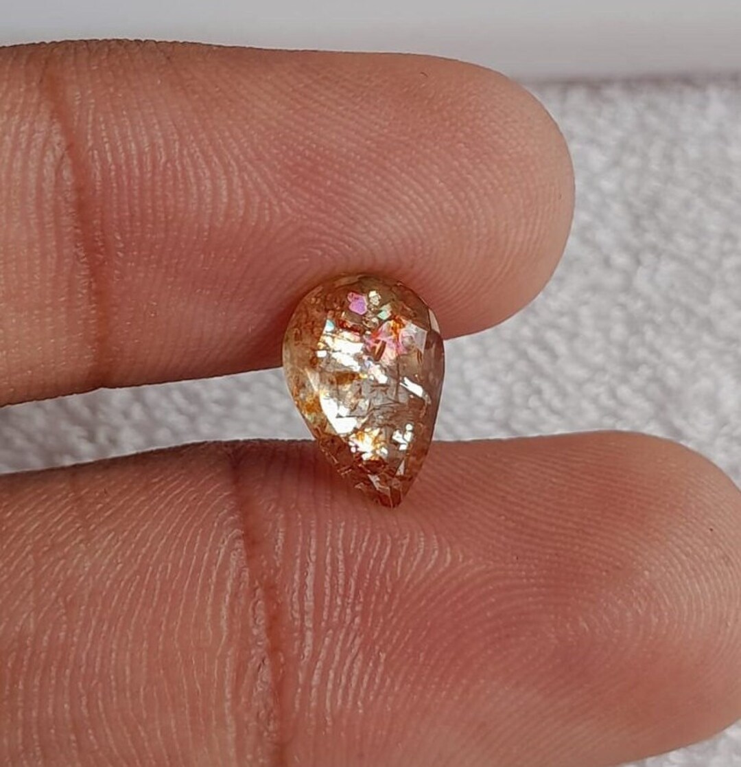 Rainbow Confetti Sunstone Gemstone Amazing and AAA Quality - Etsy