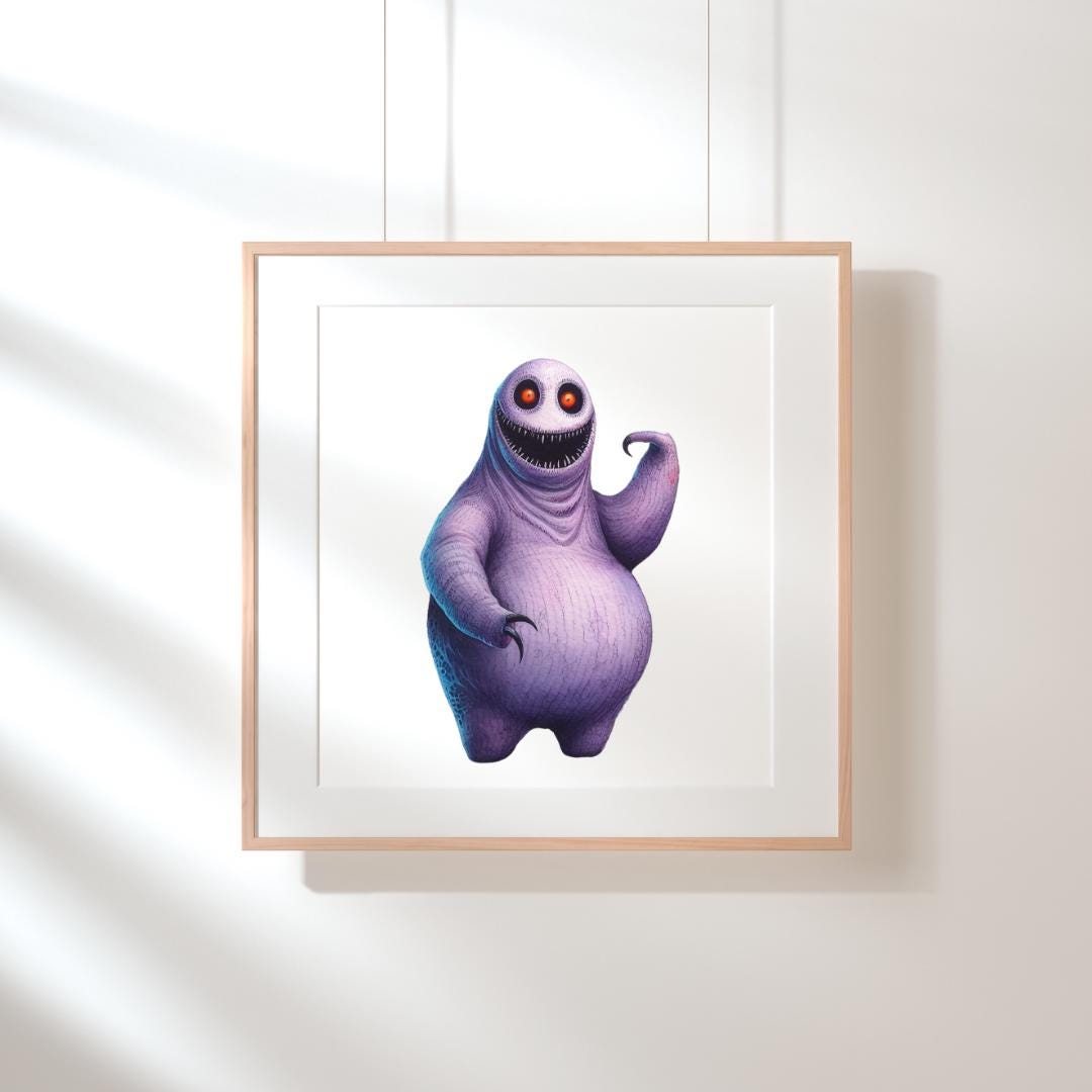 Boogyman Clip Art, Watercolor, Disney, Handdrawn, Clipart, Water Color ...