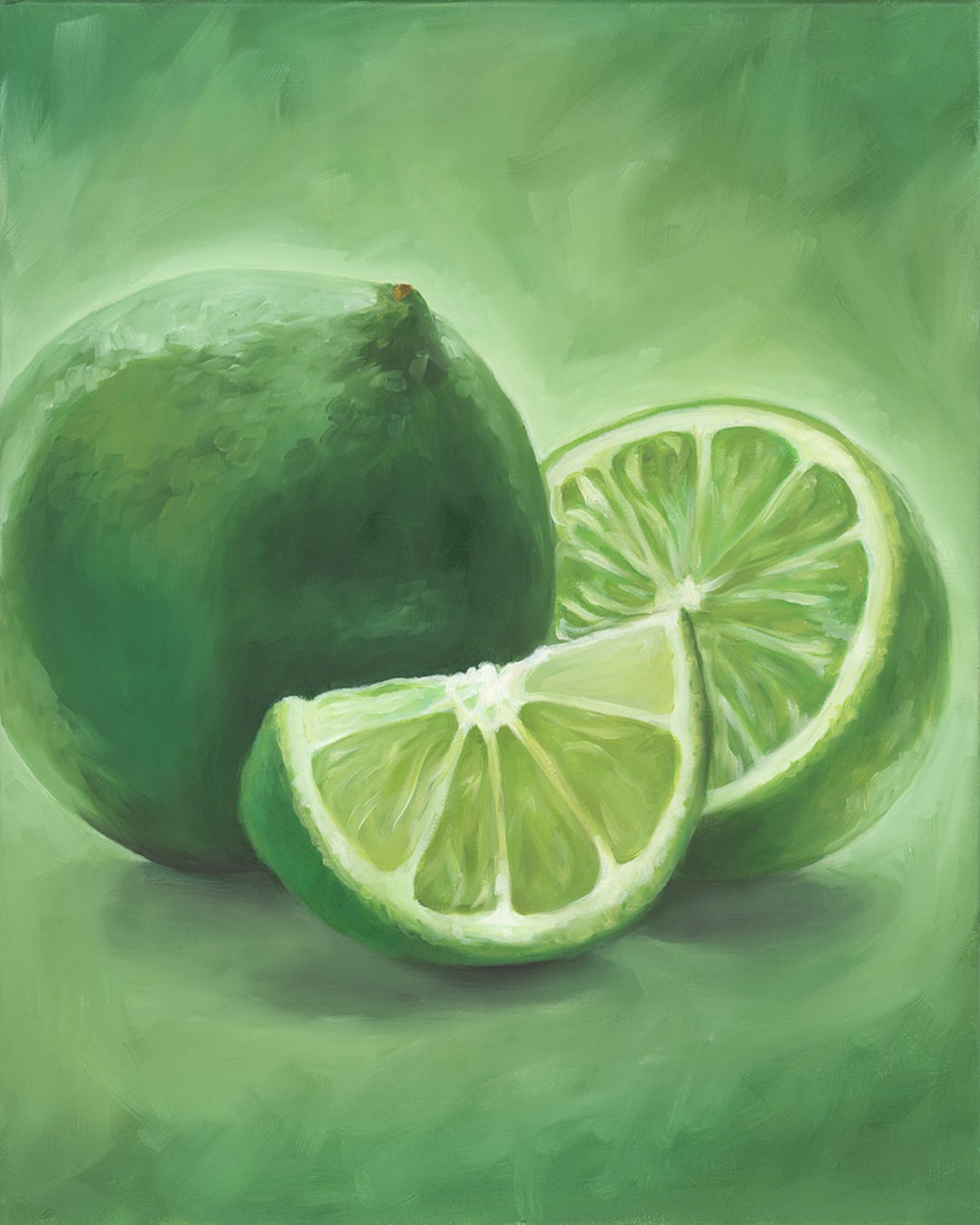 Lime Painting/giclee Fine Art Print/kitchen Food Art/from Original Oil ...