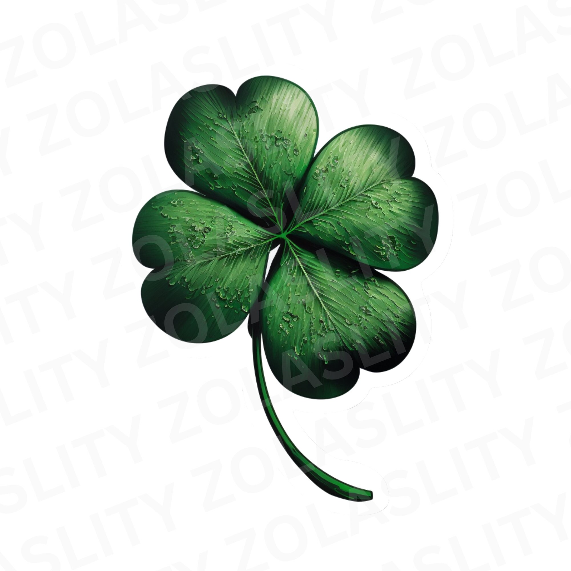 St Patrick's Day Four Leaf Clover Instant Download Png, Jpg, Svg, Dxf ...