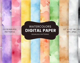 İnstant Watercolor Texture Papers Download Commercial Use Instant ...