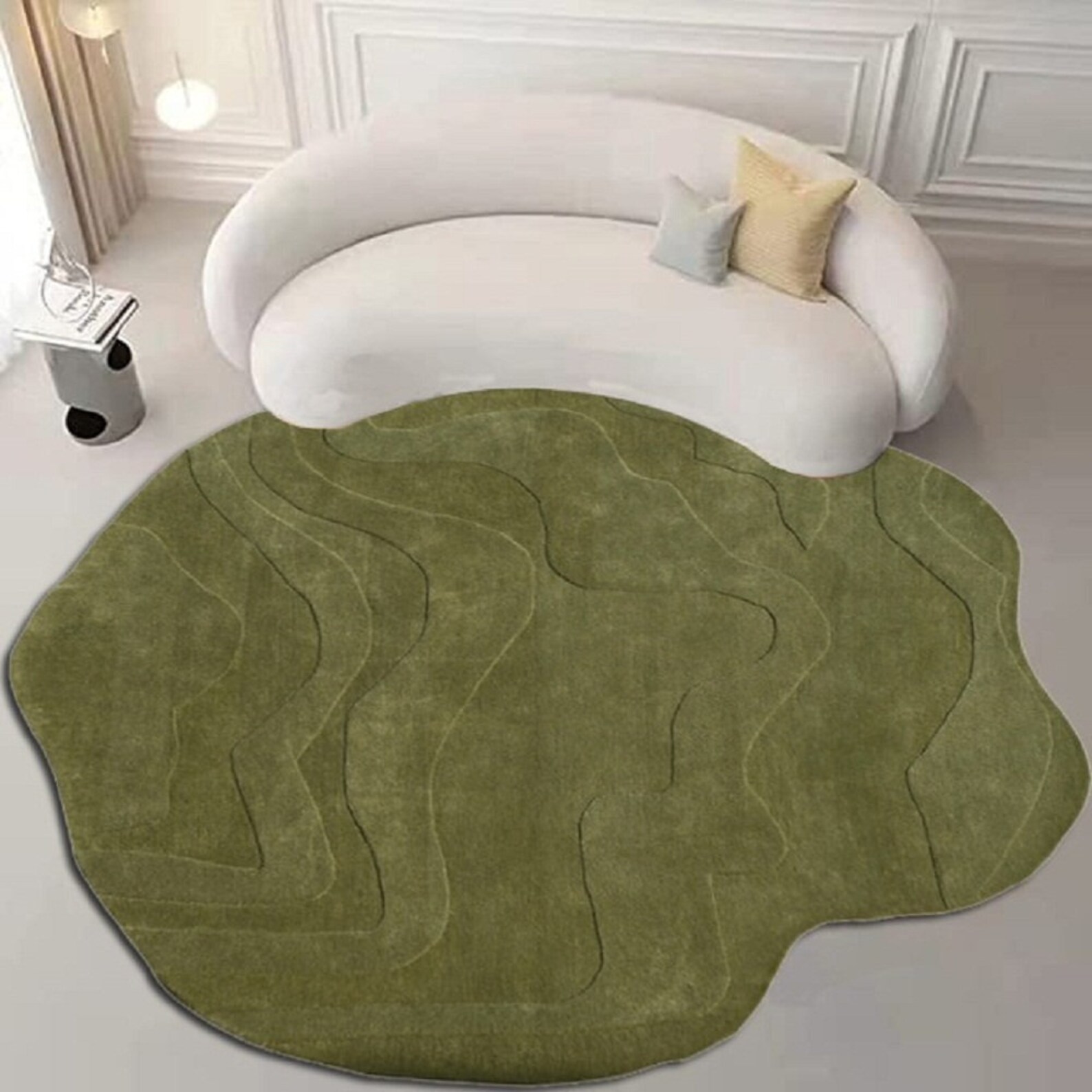 Carpets Canyon Irregular Shape Hand Tufted Unique Modern Abstract ...
