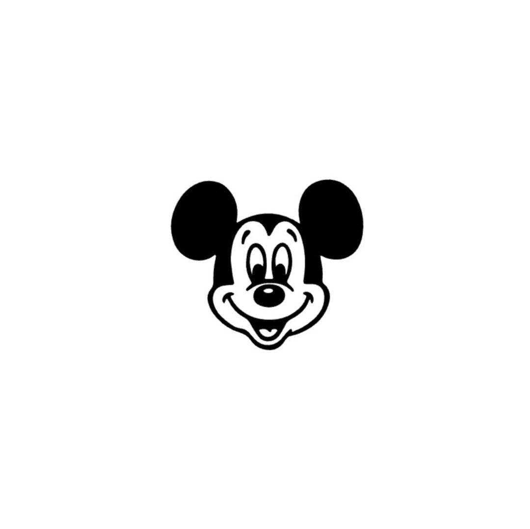 Classic Mickey Mouse Face Car Window Decal - Etsy