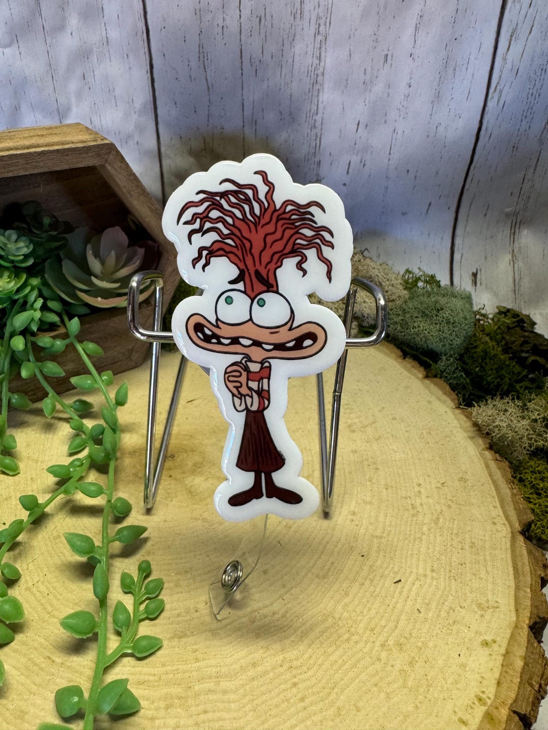 Disney Inside Out 2 Anxiety Badge Reel Emotion Design - Etsy