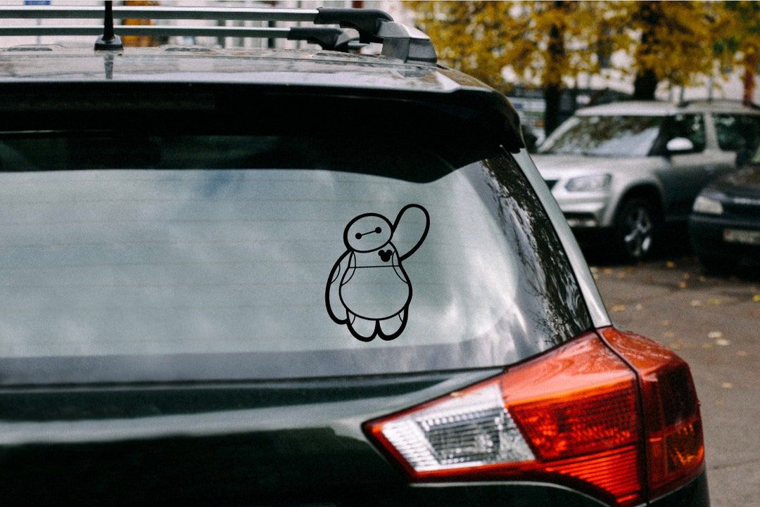 Baymax Waving Car Window Decal - Etsy
