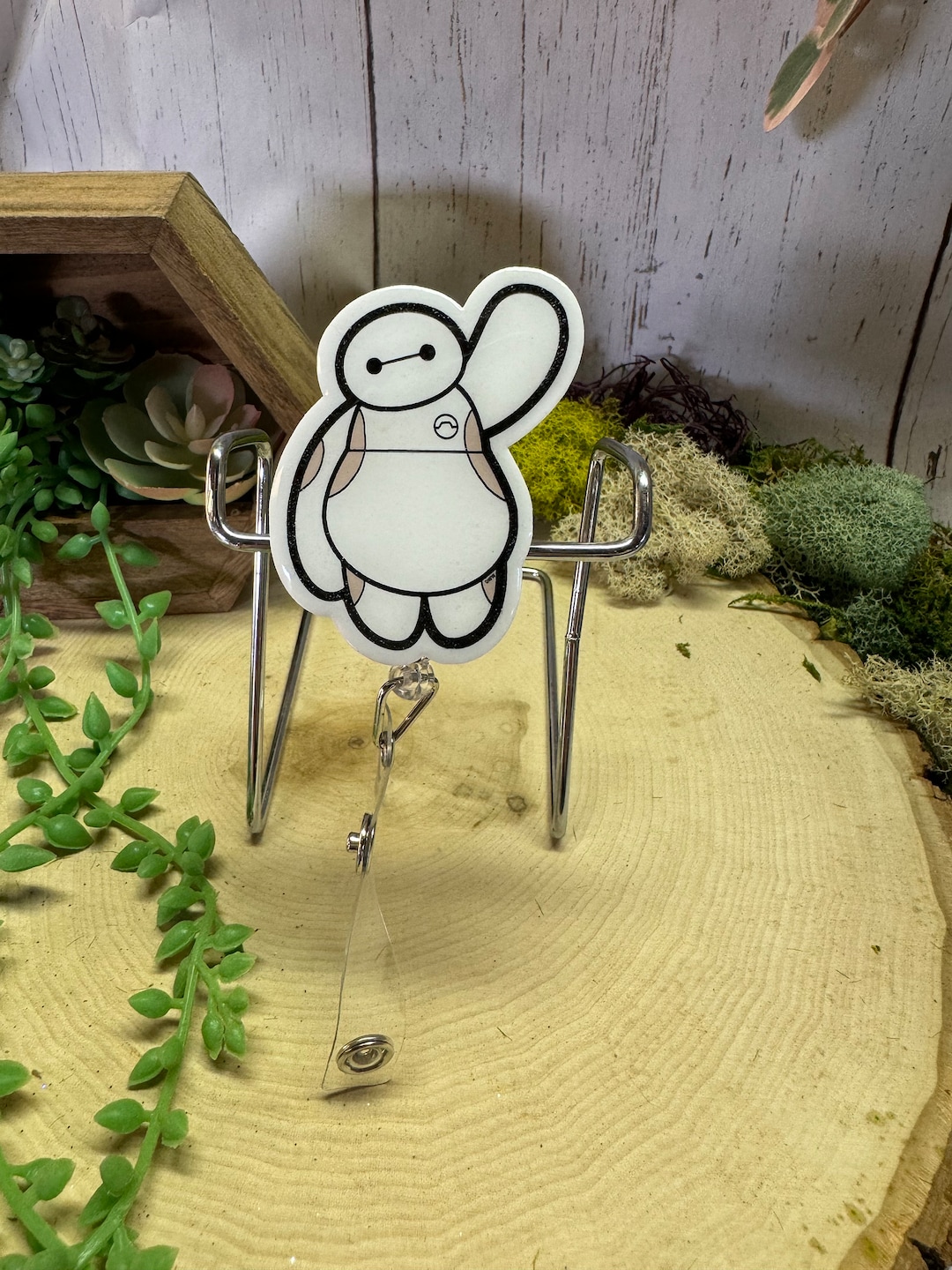 Baymax Greeting Disney Themed Badge Reel - Etsy