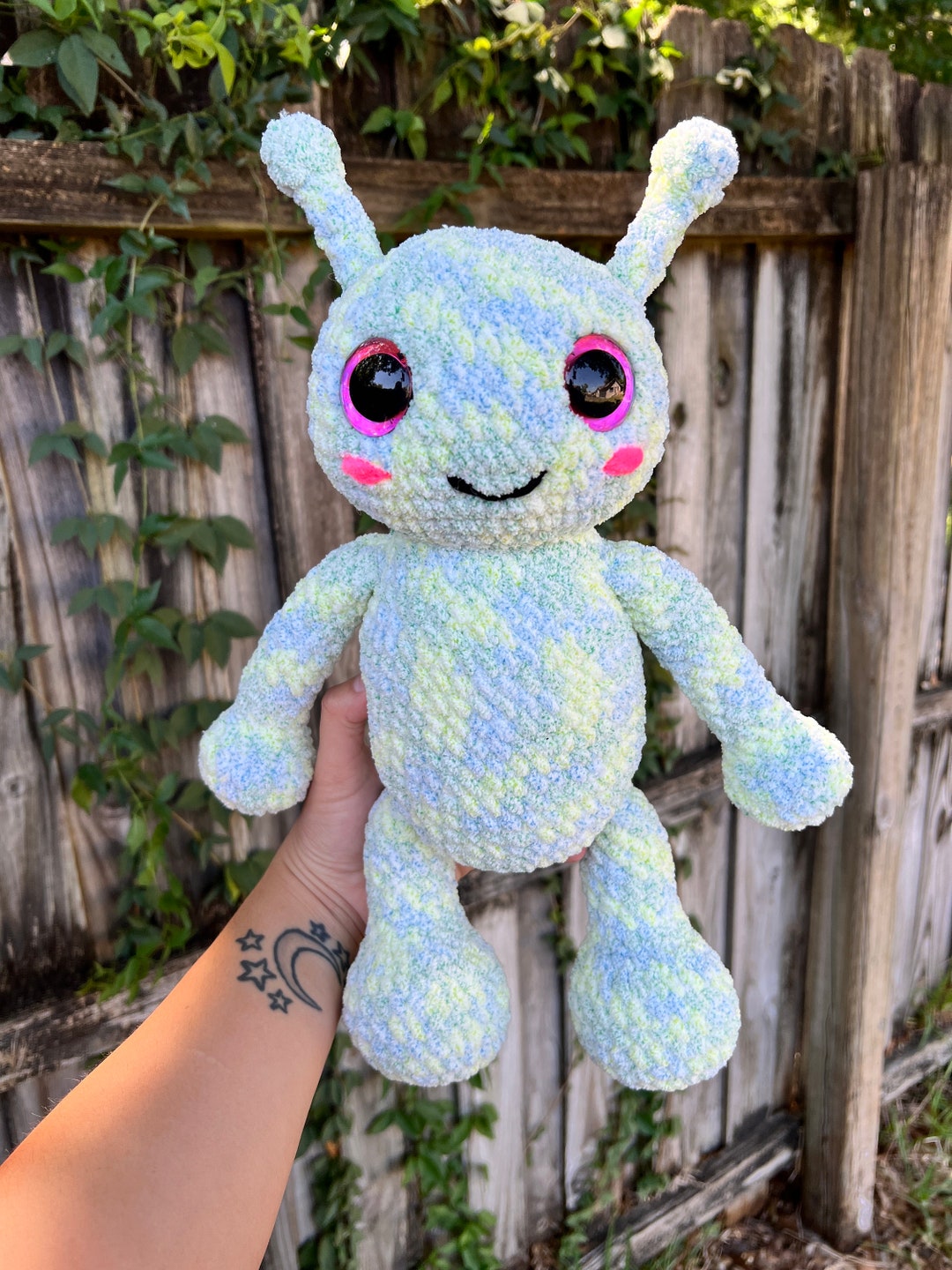 Handmade Crocheted Alien Plushie: One-of-a-kind Toy - Etsy