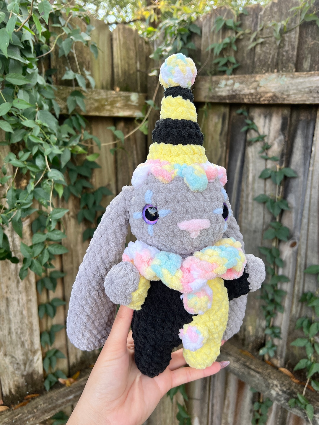 Pastel Clown Bunny - Etsy