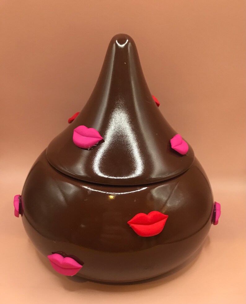 Upcycled Hershey Kiss Candy Dish With Lips - Etsy
