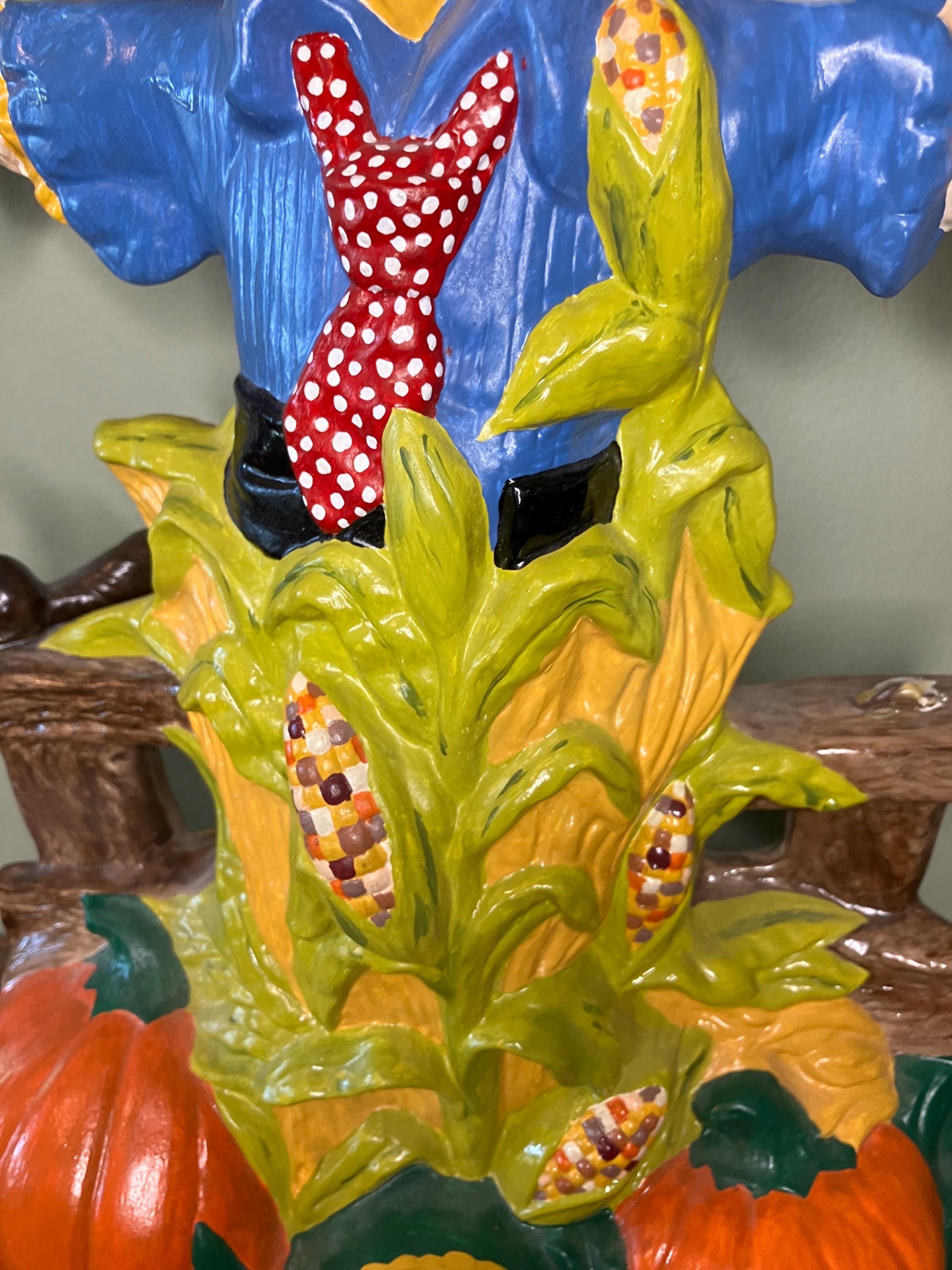 1977 Handpainted Ceramic Scarecrow With Removeable Hat - Etsy