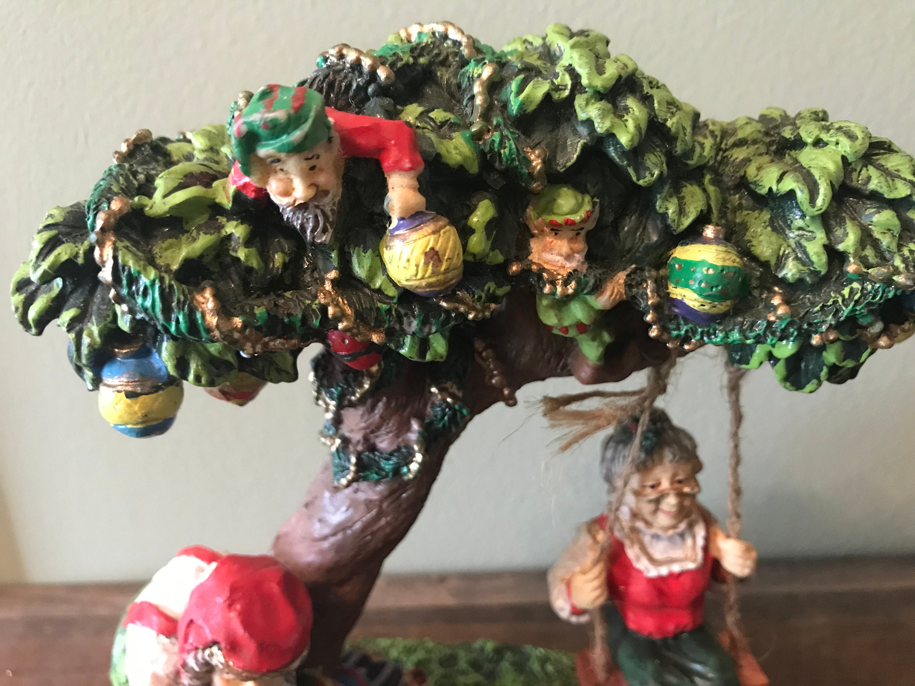 Vintage 1994 Cedar Creek Collection Mr. and Mrs. Claus Swinging - Etsy
