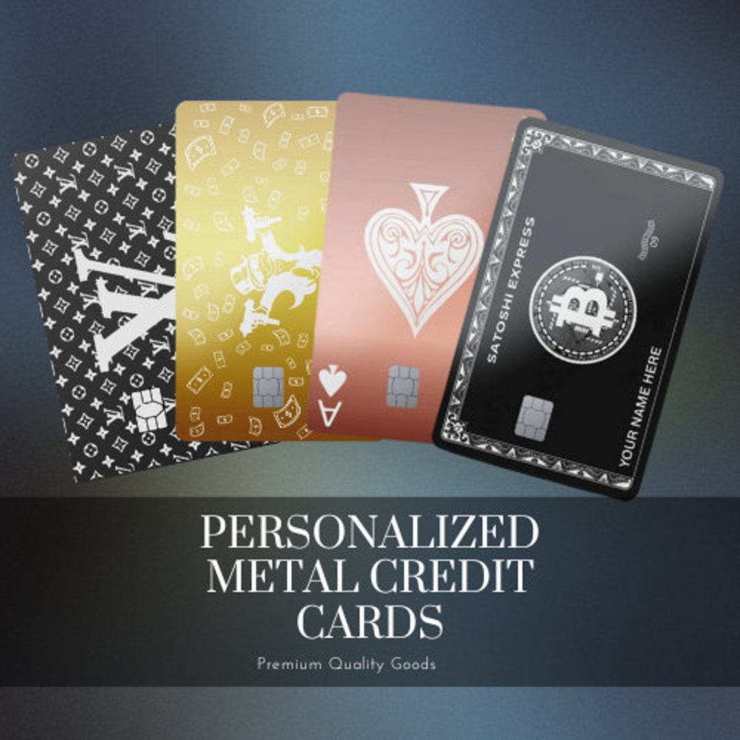 Personalized Metal Credit Card Custom Credit Cards Etsy Personalized Metal Credit Card Custom Credit Cards Etsy
