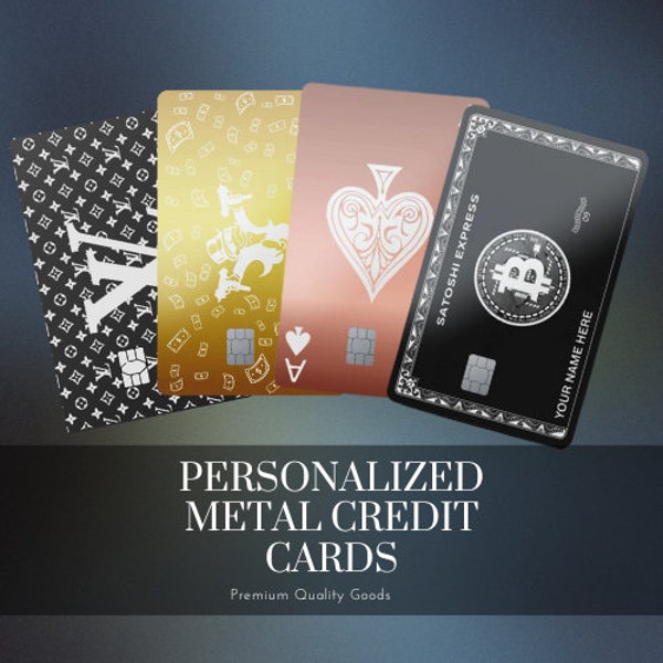 Metal Credit Card Templates - Etsy