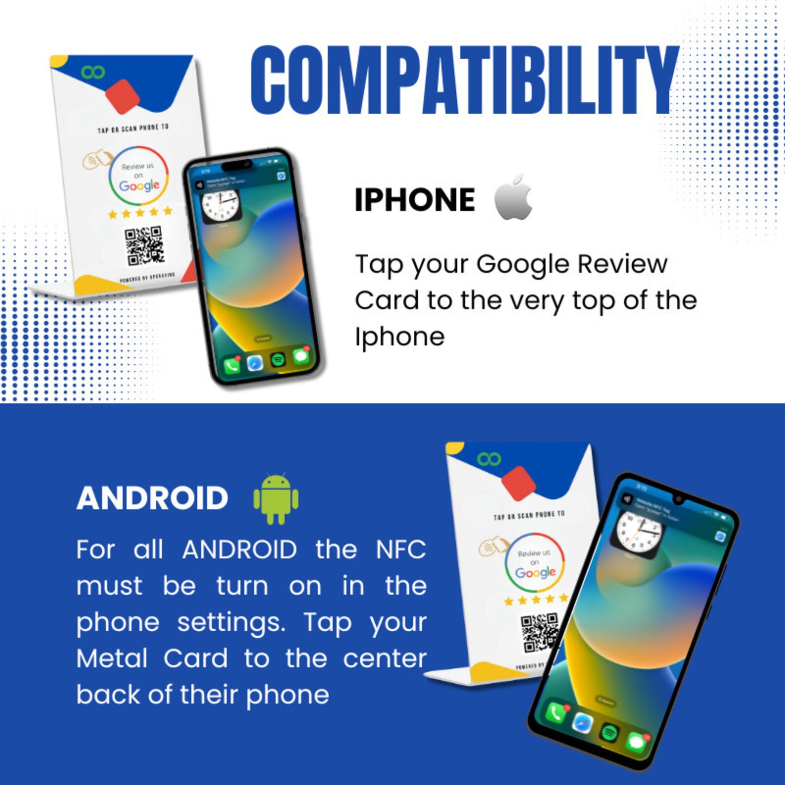 Google Review Stand With QR Code for Instant Customer Feedback tap to ...