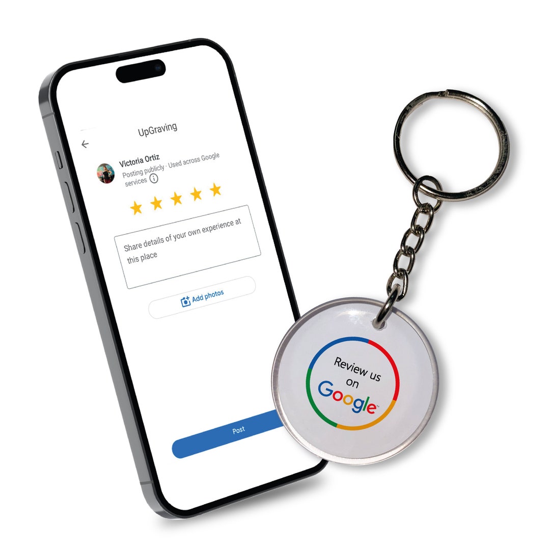 Smart Google Review Keychain for Instant Customer Feedback-tap Tag ...
