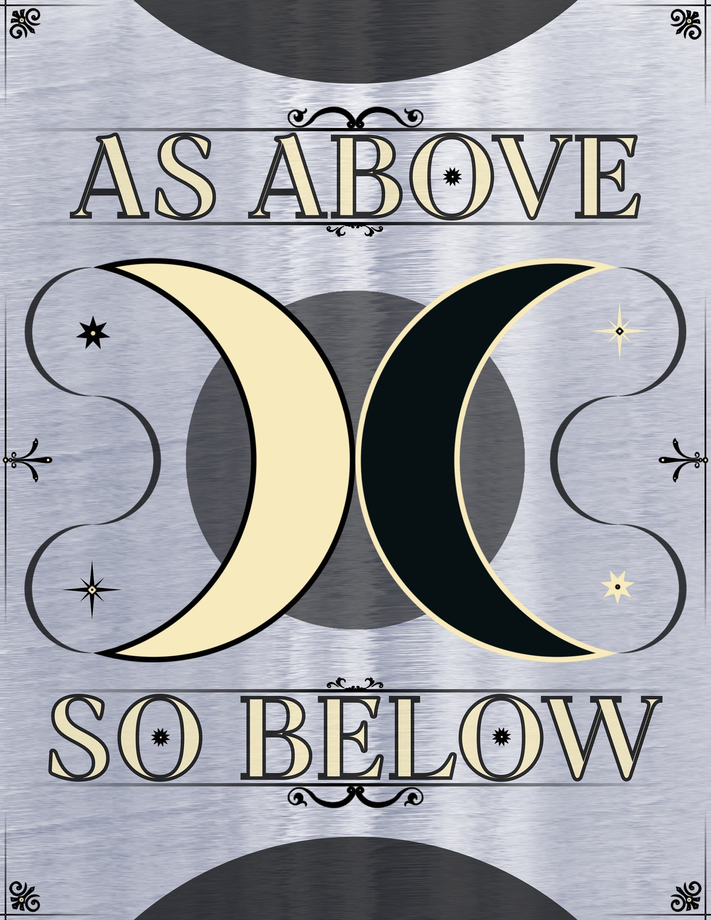 As Above, so Below Day Version digital Download Wall Hanging - Etsy
