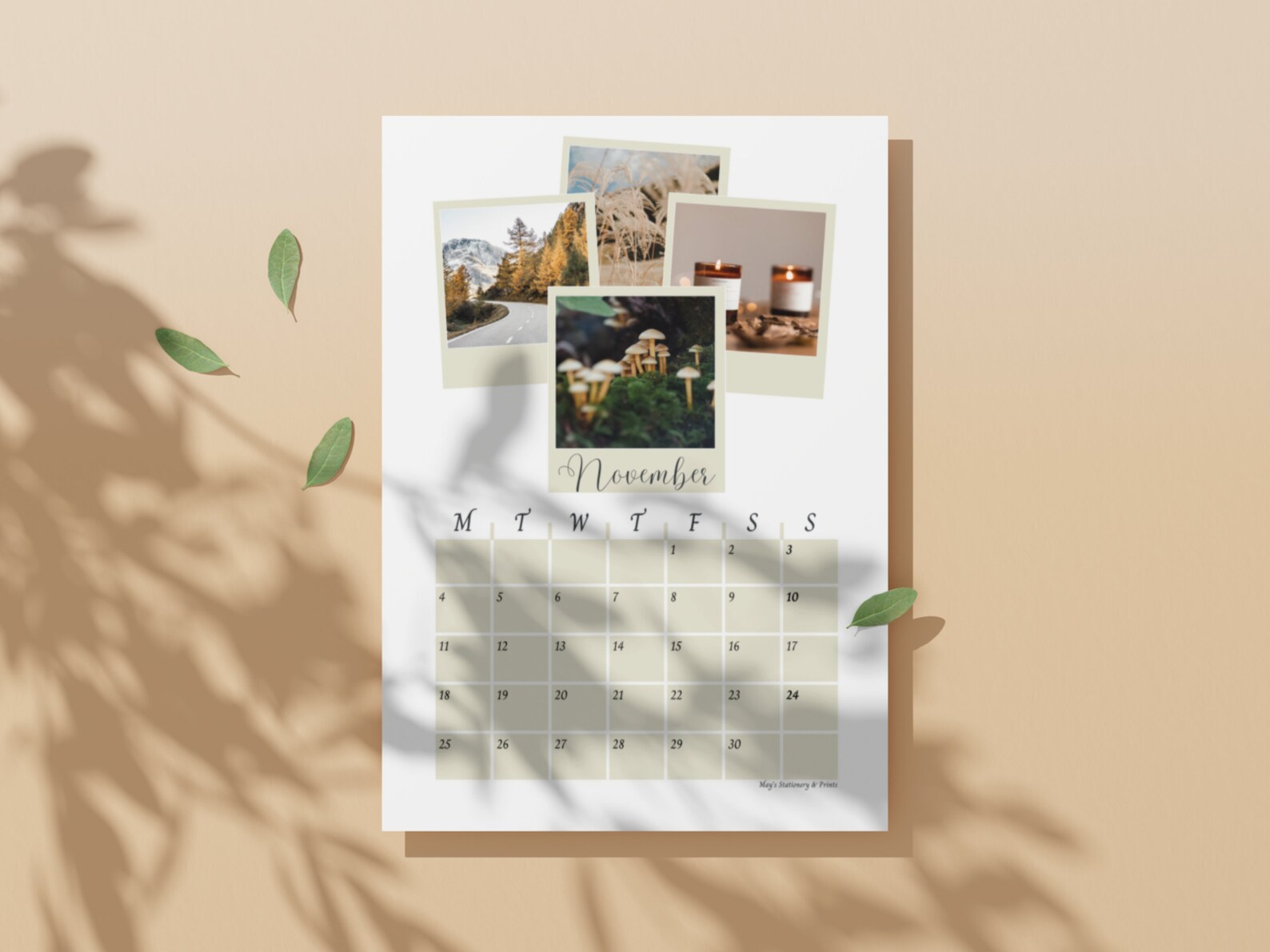 Printable 2024 Monthly Calendars With HD Images: 12-month - Etsy