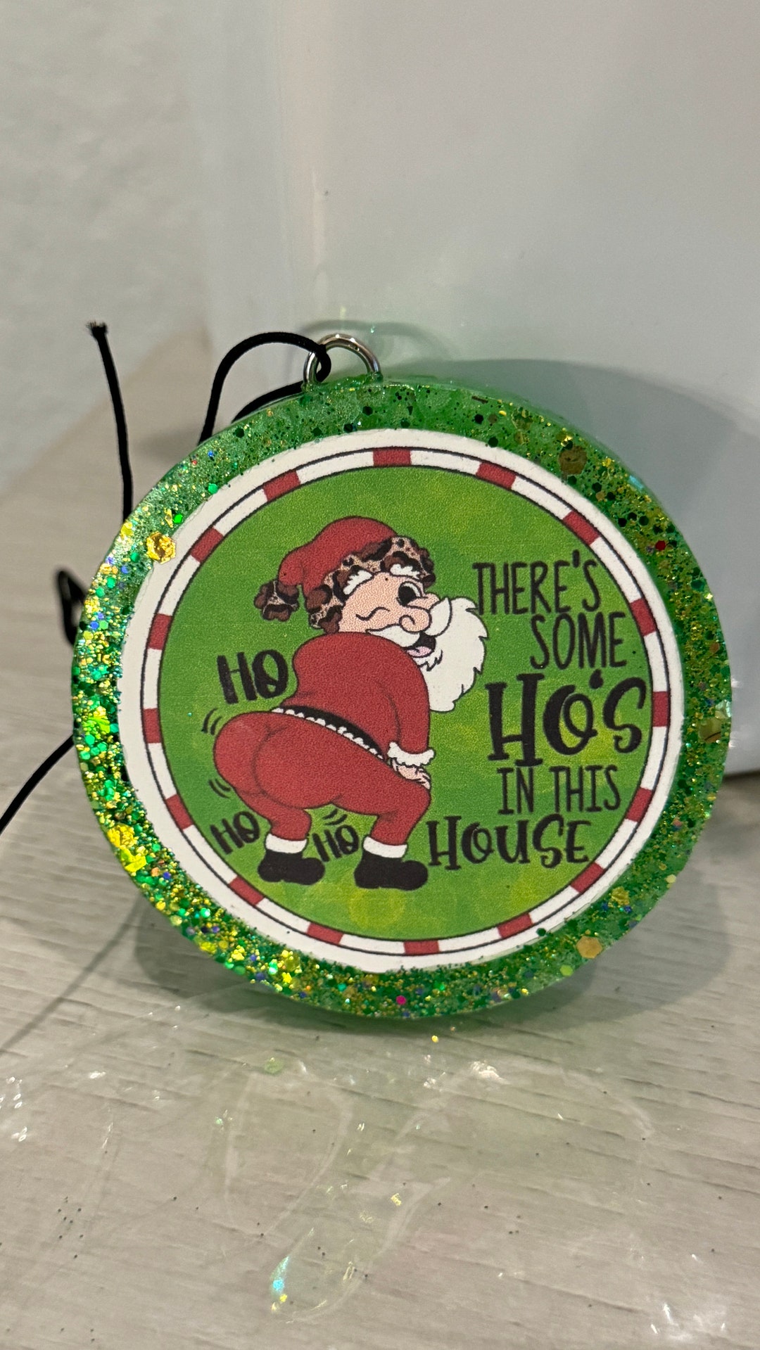 READY TO SHIP - Hos in This House Santa Christmas Freshie Car Freshener ...