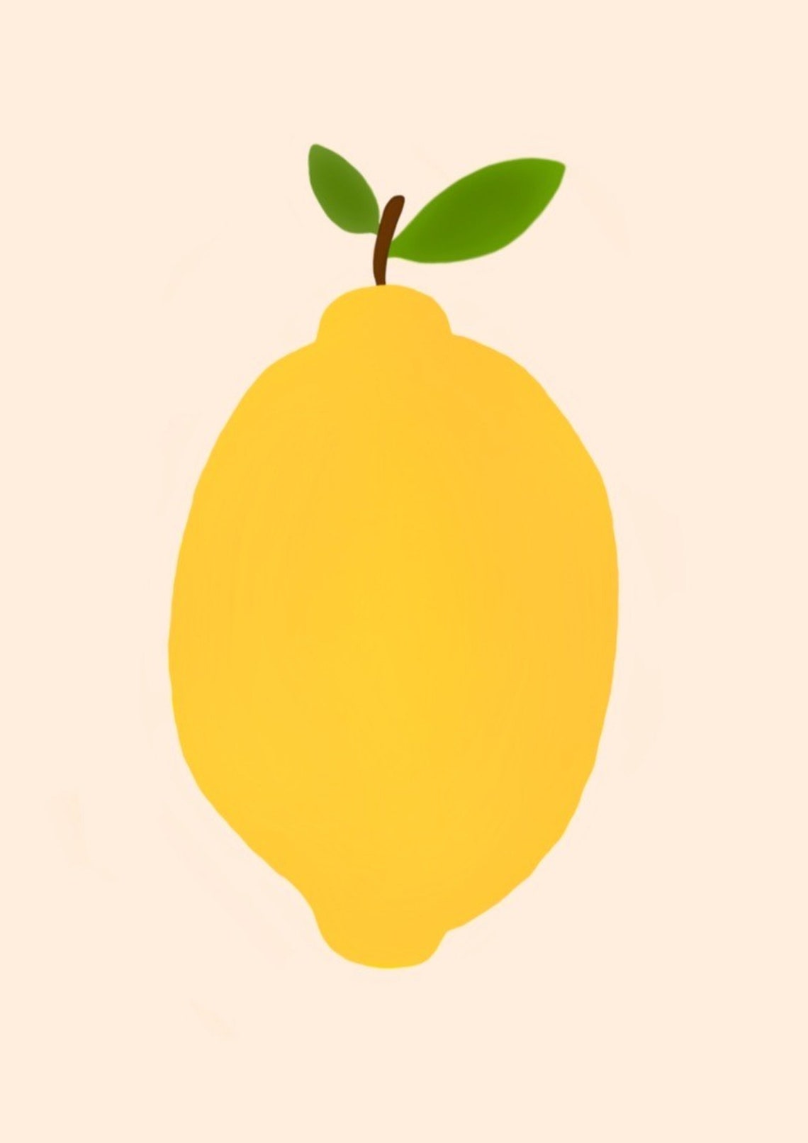 Poster Lemon Wall Art Decor Citron Wall Decor Kitchen Poster Fruit ...