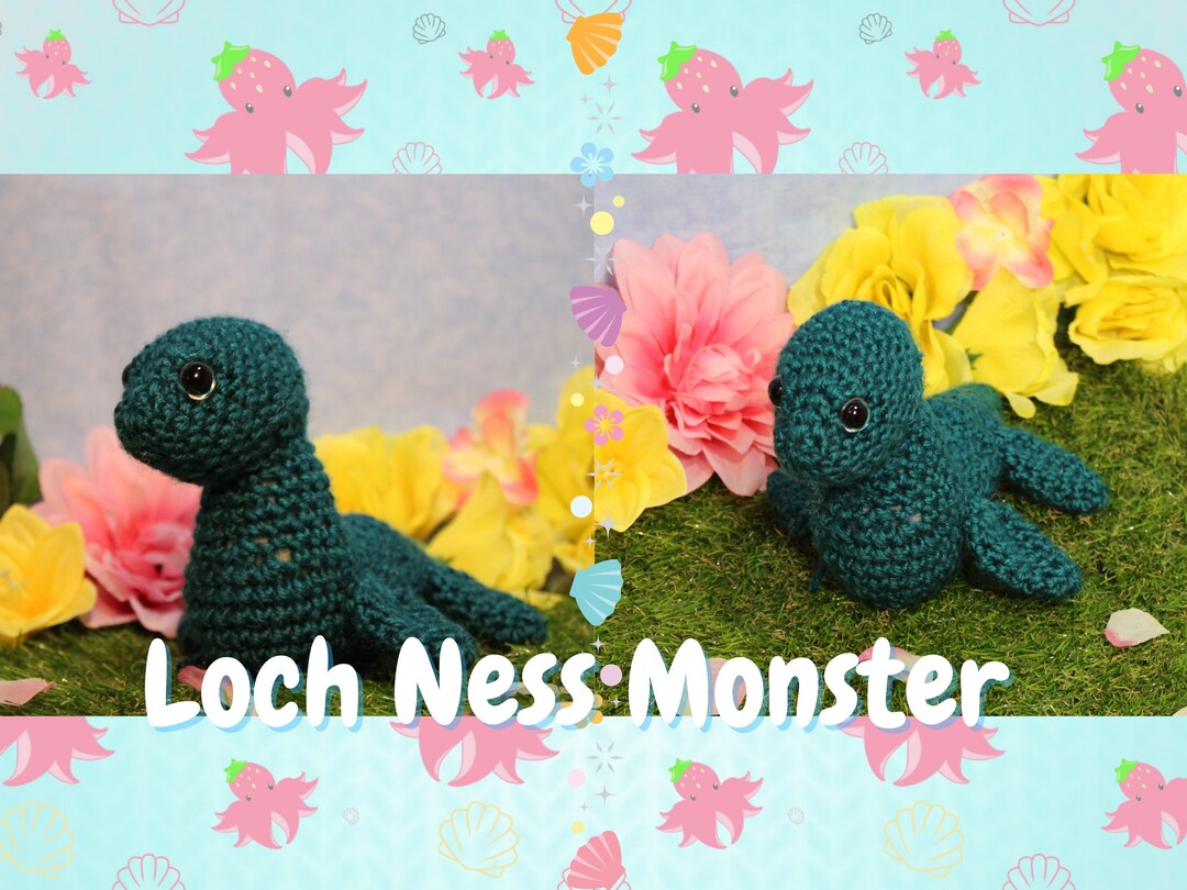 Nessie Loch Ness Monster Crafty Cryptids Cute Cuddly Crochet - Etsy