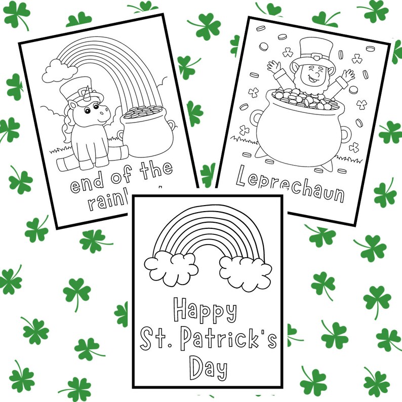 St Patricks Day Printable Coloring Pages - St Patricks Day Coloring ...
