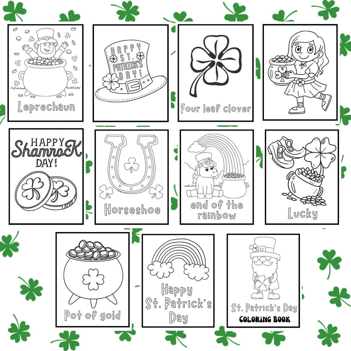 St Patricks Day Printable Coloring Pages - St Patricks Day Coloring ...
