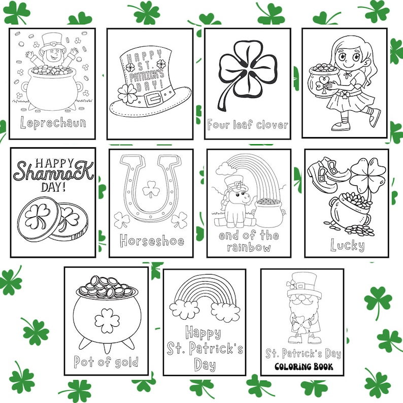 St Patricks Day Printable Coloring Pages - St Patricks Day Coloring ...