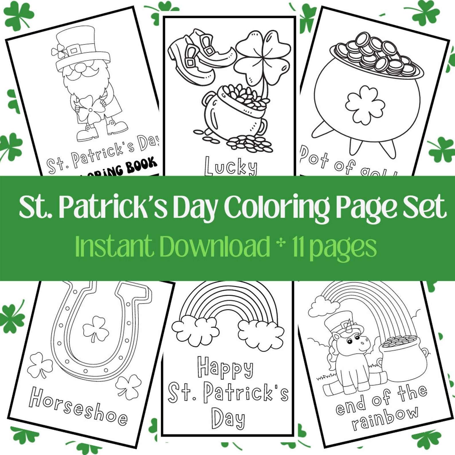St Patricks Day Printable Coloring Pages - St Patricks Day Coloring ...