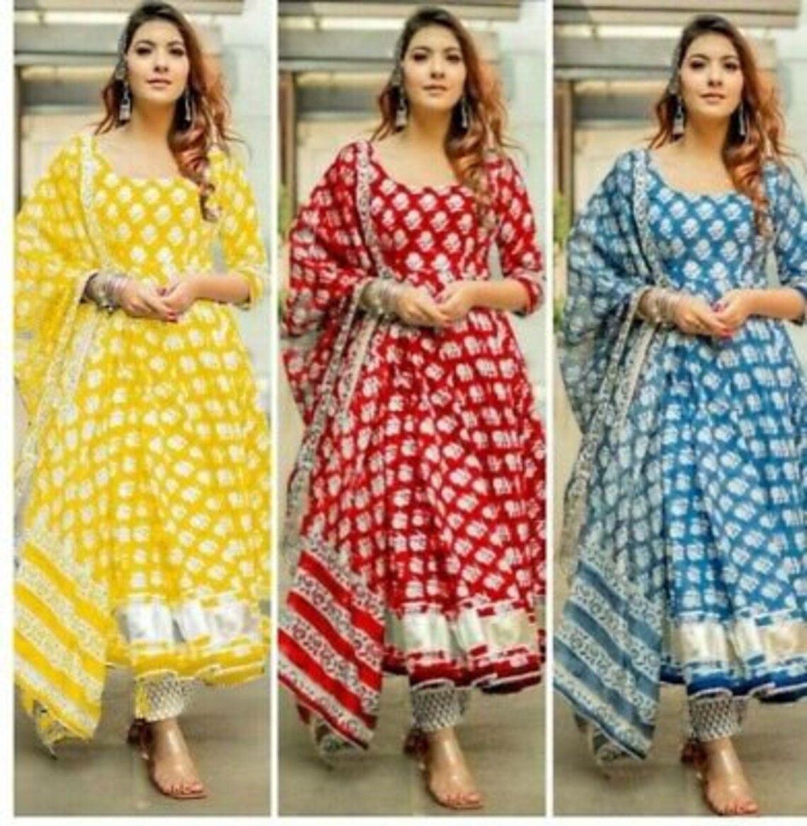 Gown Fully Stichd Reyon Fabric - Etsy