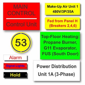 Custom Engraved Electrical Panel Labels - Phenolic Tags, Breaker Box ...