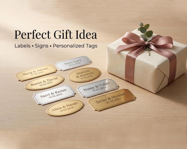 Custom Gold Aluminum Metal Plate: Personalized Engraved Tag - Etsy
