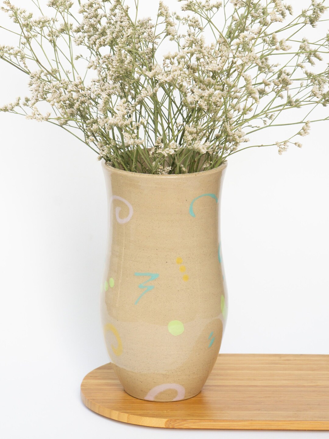 Handmade Ceramic Colorful Vase | Hand-painted Vase | Colorful Flower ...